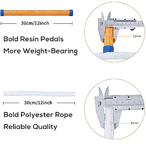 2.5M Safety Balcony Fire Escape Ladder with Hooks Carabins | 1 Story for Adults and Kids |Reusable Multi-use for Treehouse|Weight Capacity up to 2000 lb 8ft