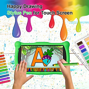 Contixo Kids Tablet, V10 7 Inch Tablet for Kids and Smart Watch Bundle, 2GB 32 GB Toddler Tablet with Bluetooth, with Smart Watch/Touch Screen, Camera, Video and Audio Recording, MP3 Player-Green