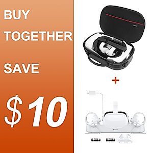 Smatree Charging Dock with Adapter and Elite Strap with 10000mah Battery and Carry Case Combination Set
