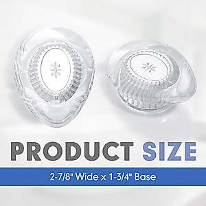 LIBERAQUAR Sb-170 Single Handle, for Use with Valley Kitchen, Lavatory and Tub and Shower Faucets, Acrylic, 2-7/8" W x 1-3/4" Base, Clear