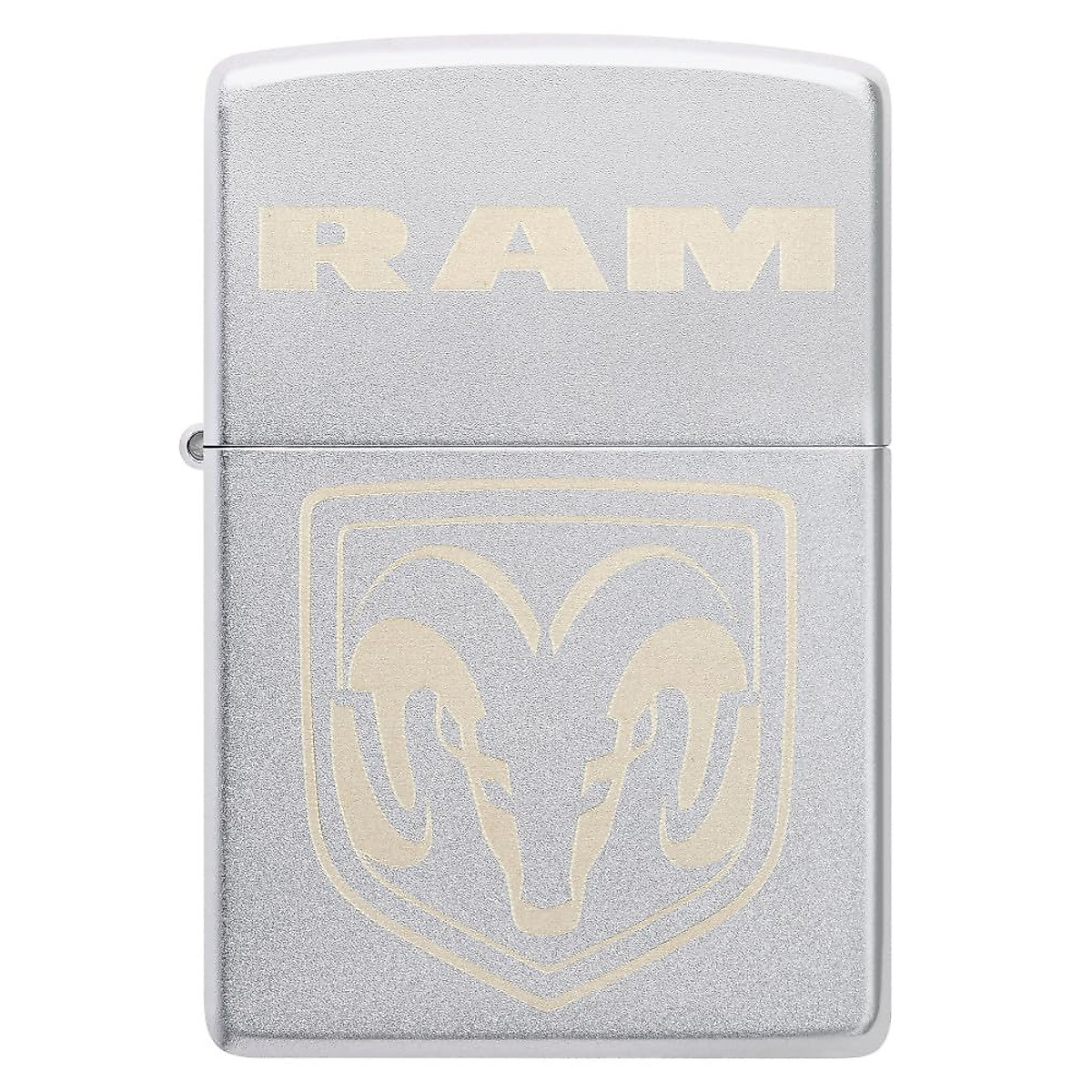 Zippo RAM Satin Chrome Pocket Lighter