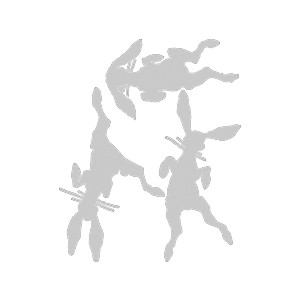 Sizzix Thinlits Die Set 3 Pack Bunny Hop by Tim Holtz, Multicolor