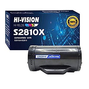 HI-Vision® 1 Pack Compatible S2810X High Yield (6,000 Pages, 593-BBMF) Black Toner Cartridge Replacement for H815dw / S2810dn / S2815dn Printers