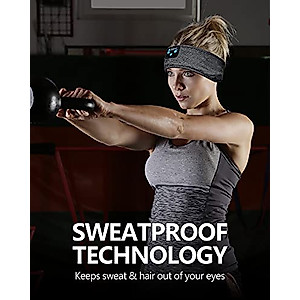 Navly Sleep Headphones Sleeping Headphones Bluetooth, Cool Tech Gadgets Bluetooth Headband Headphones with Built-in Thin Speakers, Comfortable Headphones for Sleeping Running Yoga