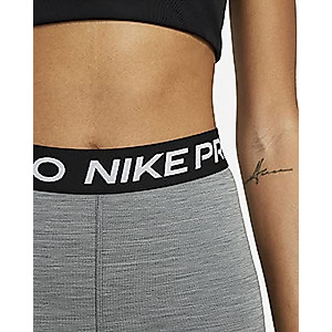 Nike Pro 365 Women's High-Rise 7" Shorts (Smoke Grey/Heather/Black/Black, MD 7)