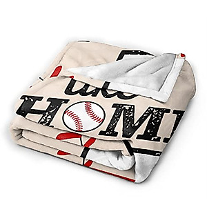 Love Baseball Soft Blanket Warm Cozy Throw Blanket Lightweight Home Blankets Bed Couch Sofa 60"X50"