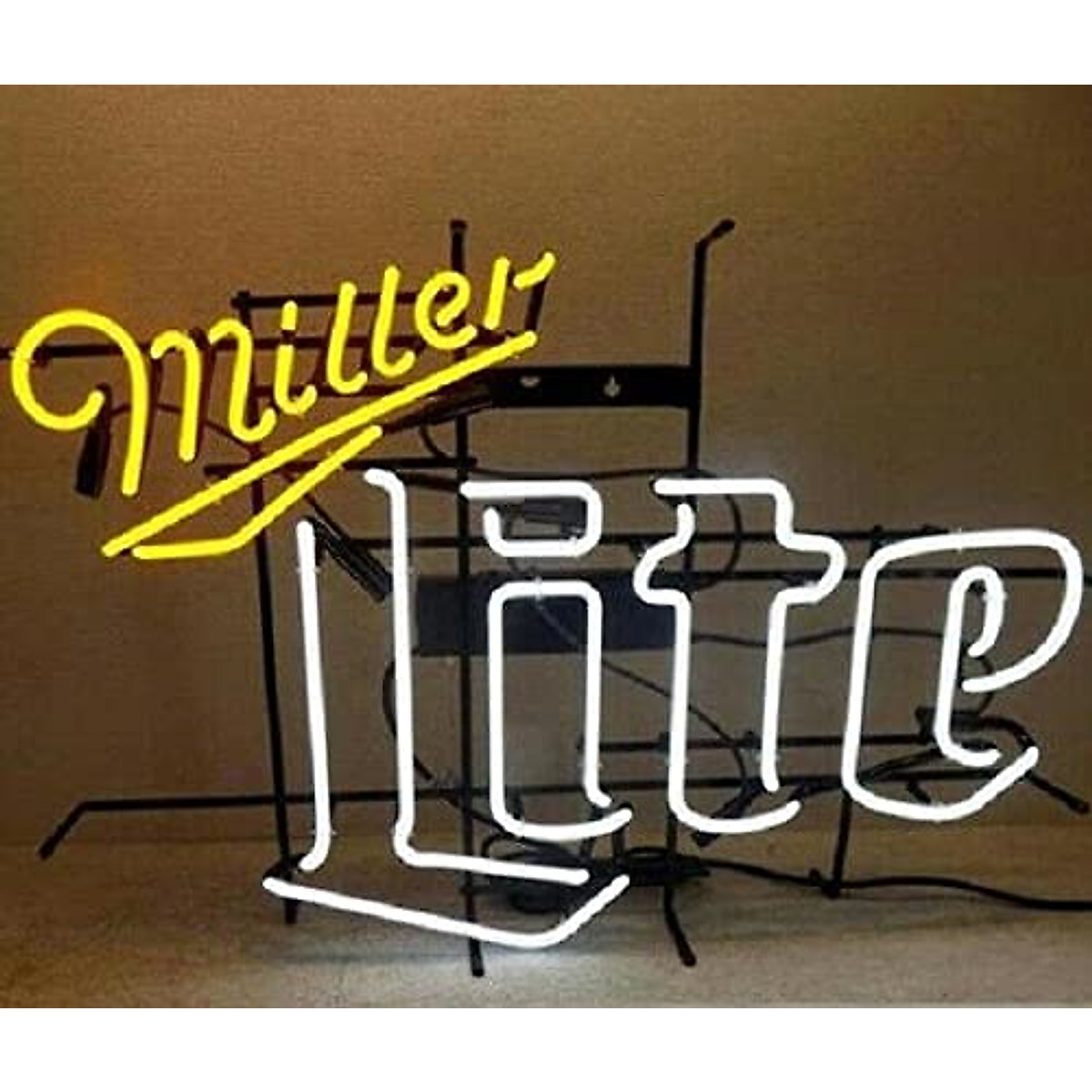 Queen Sense 20"x16" Millers Lite Neon Sign Light Man Cave Bar Pub Beer Gift Neon Lamp A120MLW