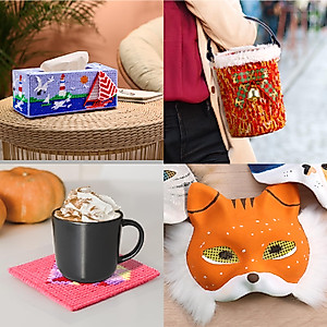 Pllieay 15 Pieces 7 Count Plastic Mesh Canvas Sheets for Embroidery, Acrylic Yarn Crafting, Knit and Crochet Projects (10 x 13 inch, White)