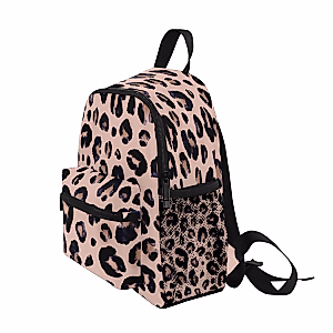 Leopard Print Cheetah Pink Backpack for Toddlers, Kid's Backpack School Bag for Boys Girls Kindergarten Preschool Bag