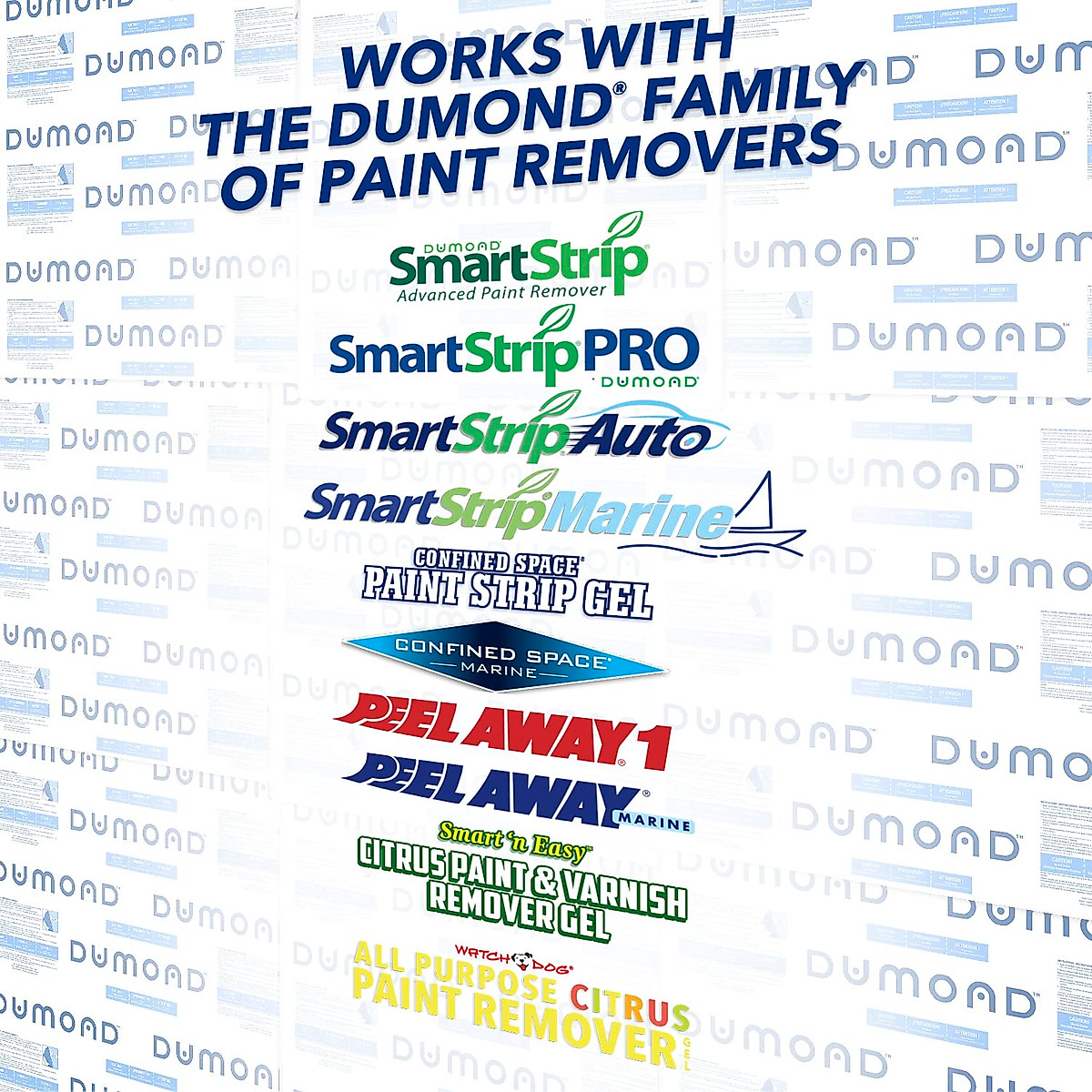 Dumond Laminated Paper - Keeps Dumond Paint Removers in Wet State - Extends Product Life & Speeds Removal - Traps Paint Flakes & Debris - Easy Disposal of All Paint Residue - 1 Roll, 13” x 300 ft.