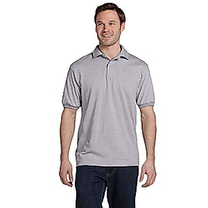 Hanes mens Short-sleeve Jersey (Pack of 2) polo shirts, Light Steel, 3X-Large US