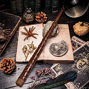 Halloween Decorations - 12Pcs Floating Candles with Wand - Flickering Warm Light Flameless Hanging Candles Set Decor for Indoor Home Bedroom