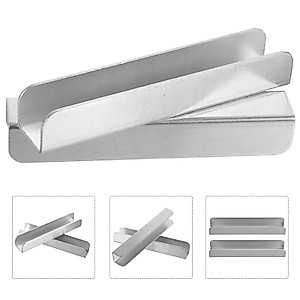 LALAFINA Fence Reinforcement Grooves 2PCS U Shaped Pet Gates Groove Steel Gate Door Reinforcement Tools Reinforcement Groove Fittings