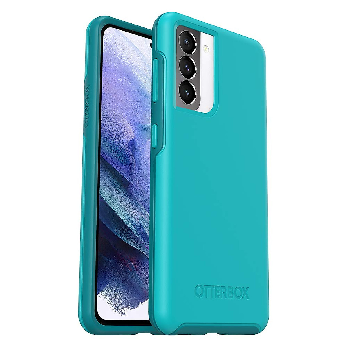 OtterBox SYMMETRY SERIES Case for Galaxy S21 5G (ONLY - DOES NOT FIT Plus or Ultra) - ROCK CANDY (SCUBA BLUE/LAKE BLUE)