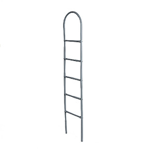 Creative Co-Op Decorative Bamboo Modern Towel Storage, Matte Grey Finish Blanket Ladder