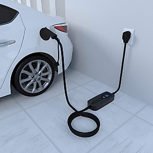 LEFANEV 40Amp EV Charger Level 2,25ft NEMA 14-50 9.6KW Portable Electric Vehicle Charging Station for Electric and Hybrid Vehicles