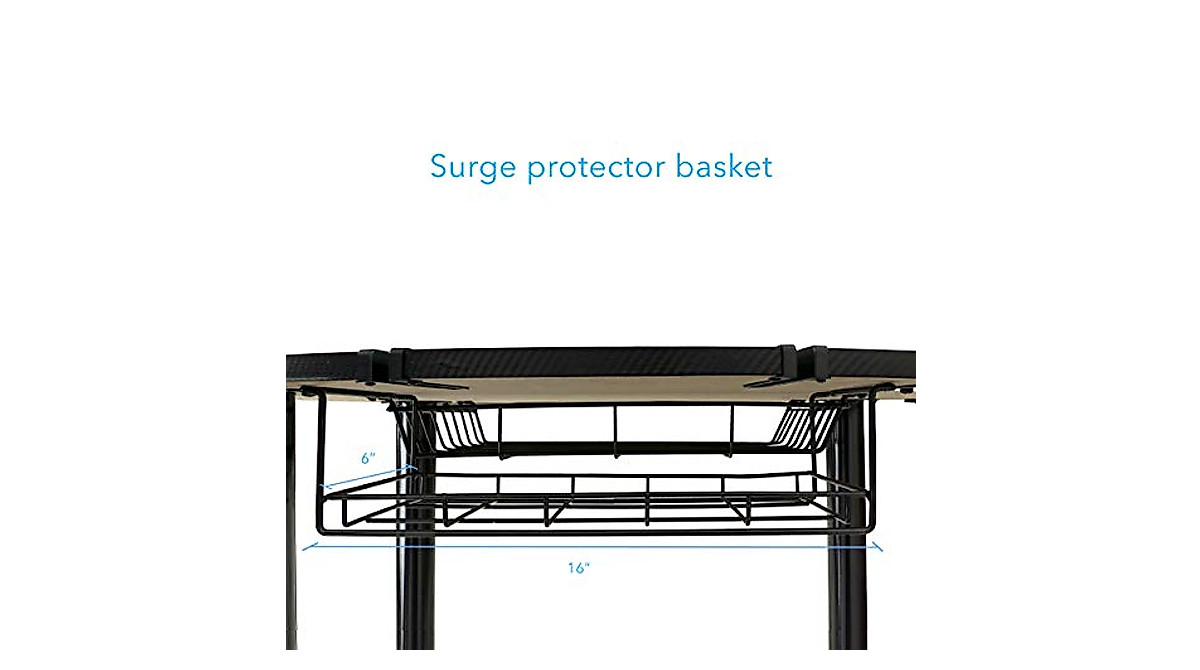Atlantic Eclipse Gaming/Studying/Working Desk, Durable Carbon Fiber ...