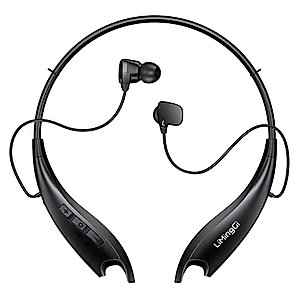 LiMingGi Neckband Headphones, Bluetooth Headphones Around Neck, Noise Cancelling Microphone, Bluetooth Headset with 24hrs Playtime, Stereo Bass, for Music, Sports, Call