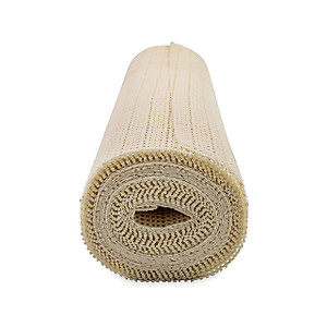 Camco Slip Stop Liner - Prevents Slipping and Sliding in RVs & Camper Kitchen Shelves and Drawers | Great for Toolboxes, Rugs, & More |Durable, Washable Material | 1' x 12' Roll - Cream (43277)