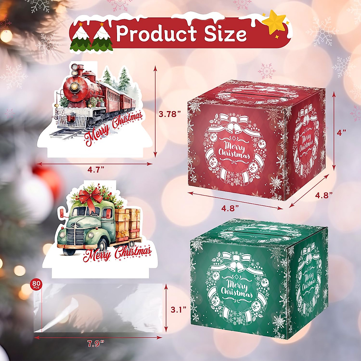 ysmile Christmas Money Box for Cash Gift, Surprise Pull Money Box for Kid Adult, Holiday Xmas Funny Gift Box