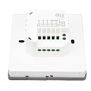 Floor Heating Thermostat, Wall Mounted Digital Thermostat Wide Application Remote Control 90-240V for Villas (Without WiFi)