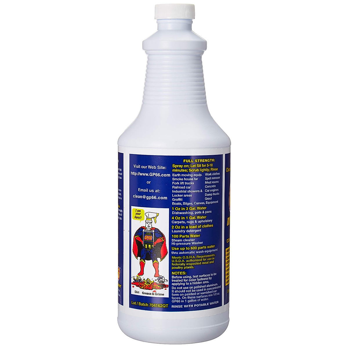 GP66 Green Miracle Cleaner Super Size! (32 oz.) Powerful American Made Heavy Duty All Purpose Cleaner Cleans Over 1,000 Surface Types