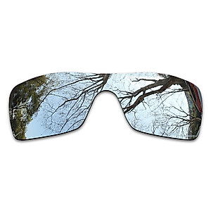 ToughAsNails 2 Pair Polarized Replacement Lenses Compatible with Oakley Batwolf OO9101 Black&Silver Chrome