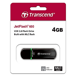 Transcend JetFlash 600 64 GB USB 2.0 Flash Drive TS64GJF600 (up to 32MB/s)