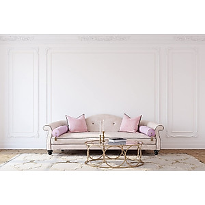 Michanco 3 Inch Wood Furniture Legs Bun Feet for Sofa Couch Ottoman Dresser Set of 4 Solid Round