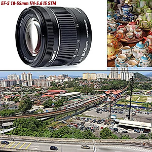 Canon Camera EOS 850D 24.1 MP 4K24p DSLR Camera with EF-S18-55mm f/4-5.6 is STM Zoom Lens + 2X 32GB Memory Cards + Gadget Bag + Flexible Tripod + PremGear Accessory Bundle Kit (Renewed)