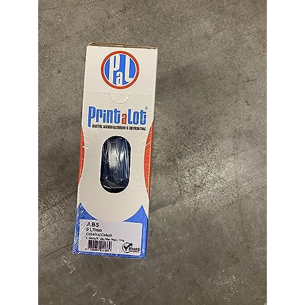 PRINTALOT ABS 3D Printer Filament, Dimensional Accuracy +/- 0.03 mm, 1 KG Spool, 1.75 mm, Cobalt Silk