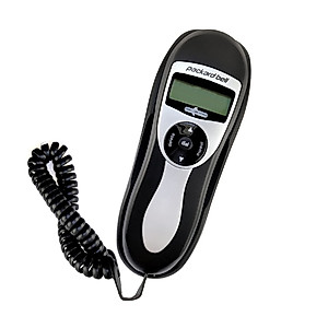 Packard Bell Corded Phone Slimline Handset Telephone Works in Power Outages Lighted Caller ID Speed Dial Landline Phone Wall Mountable - Black