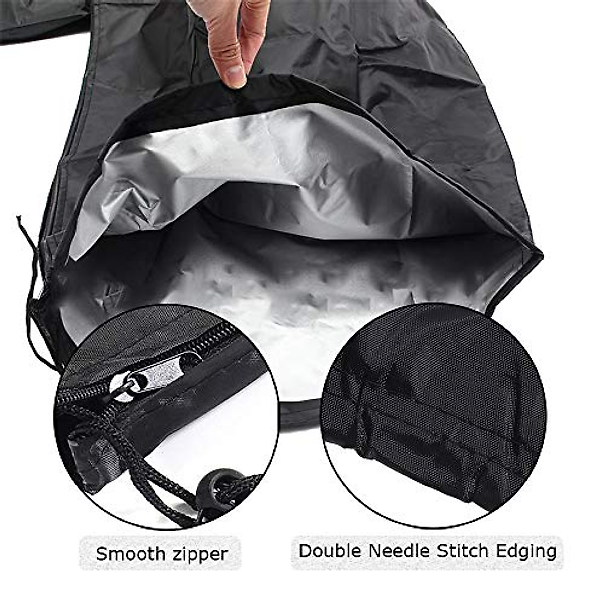 Patio Waterproof Cantilever Umbrella Cover for 9ft-13ft Mayhour Balck Dustproof,Rip,UV Water Resistant Outdoor Offset Banana Style Large Umbrella Protector with Zipper for Garden Yard Market 109in