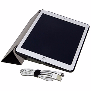 Reusable Cable Ties 3/4" x 4" Self-Gripping Strips Ready to Use Precut Straps for Cable Management and Organizing Cords 50 Pack (Black)