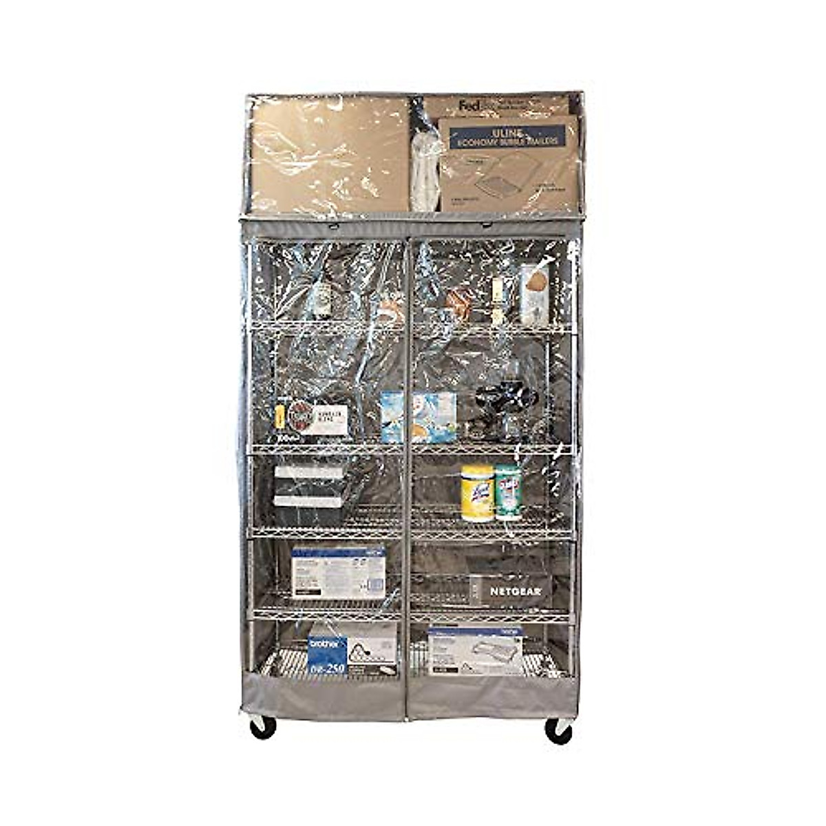 Storage Shelving Top Cover, Extend Coverage for Items on Top of Your 5-Shelf Unit 48" Wx18 Dx18 H Easy View One Side See Through Panel (Top Cover Only)…