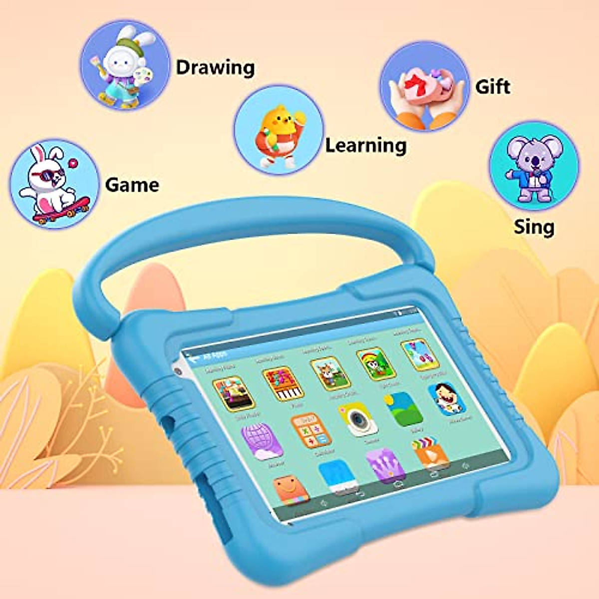 CUPEISI Q2 Kids Tablet, 7 inch, Android 11, 32GB Storage, Dual Camera, Kid-Friendly