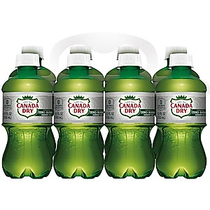 Diet Canada Dry Ginger Ale Soda, 12 Fluid Ounce Bottle, 8 Count