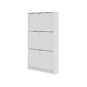 Tvilum Bright 3 Drawer Shoe Cabinet, White
