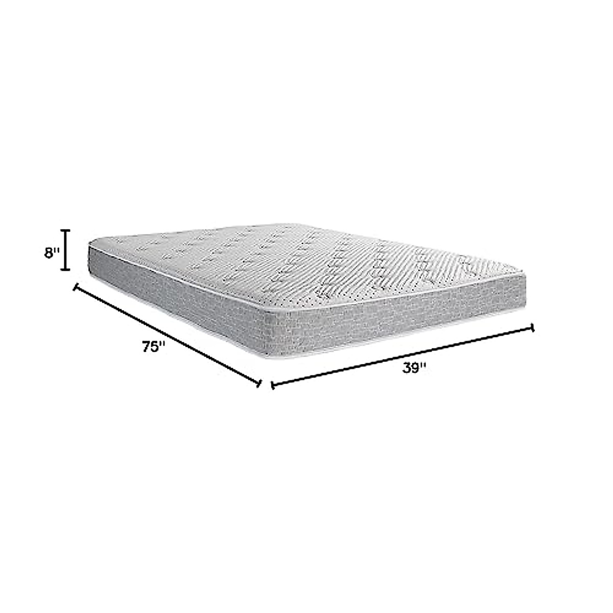 Tulo by Mattress Firm | 8 INCH Memory Foam Plus Coil Support Hybrid Mattress | Bed-in-A-Box | Firm Comfort | Twin