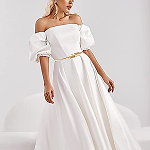 E-Clover Womens Fashion Metal Stretch Waist Skinny Belt Waistband (Style7)