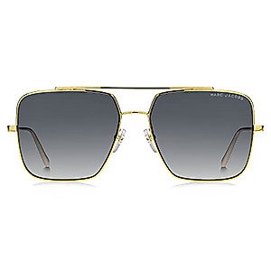 Marc Jacobs Women's Marc 486/S Square Sunglasses, Gold/Gray Shaded, 56mm, 15mm