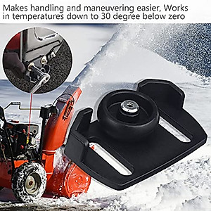 490-241-0038 Rolling Skid Shoes for Craftsman Cub Cadet A-riens Most 2 Stage & 3 Stage Snow Thrower, Fits Machines with 2-3/4" Slot and 3" Bolt Centers - with Spare Plastic Wheels Hardware Kit