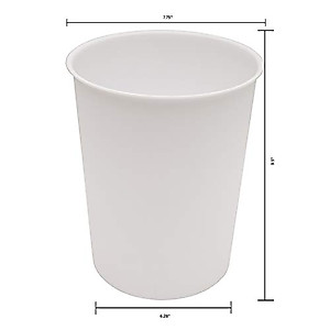 Kenney Storage Made Simple Plastic Waste Basket, White