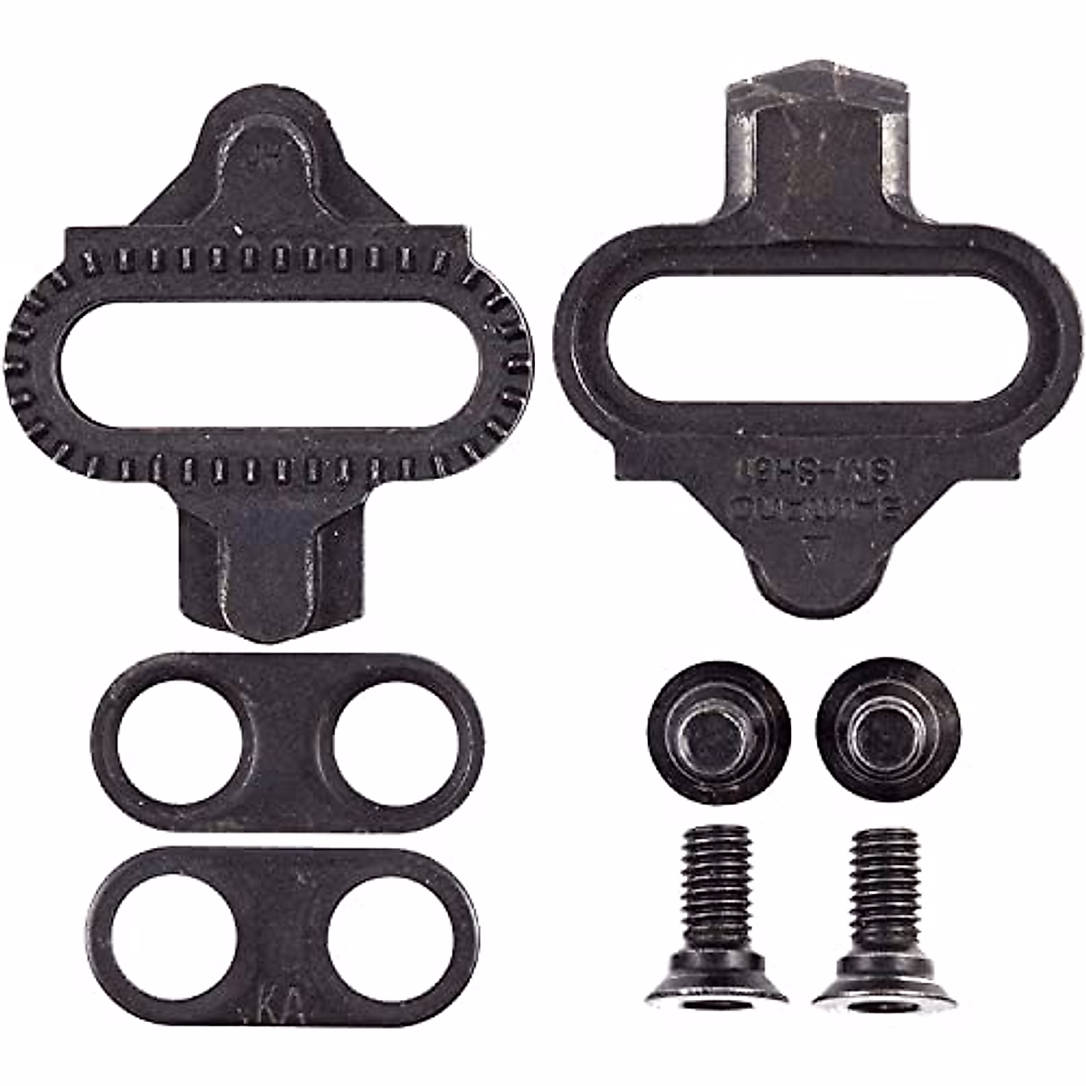 SHIMANO unisex adult Sh-51 Without Plate replacement cycling cleats, Black, One Size US