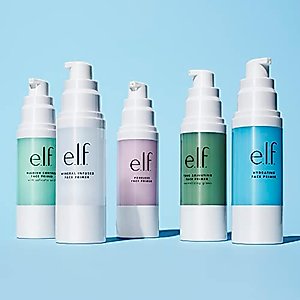 e.l.f. Hydrating Face Primer, Makeup Primer For A Flawless, Smooth Canvas, Infused With Grape, Vitamins A, C, & E, Vegan & Cruelty-Free, 1.01 Oz