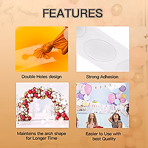 Balloon Arch Kit Balloon Garland Kit Balloon Decoration 32.8ft Balloon Arch Strip & 200 Glue Points For Balloons for Arch Decoration For Wedding Party Halloween balloons Birthday Baby Shower Decor