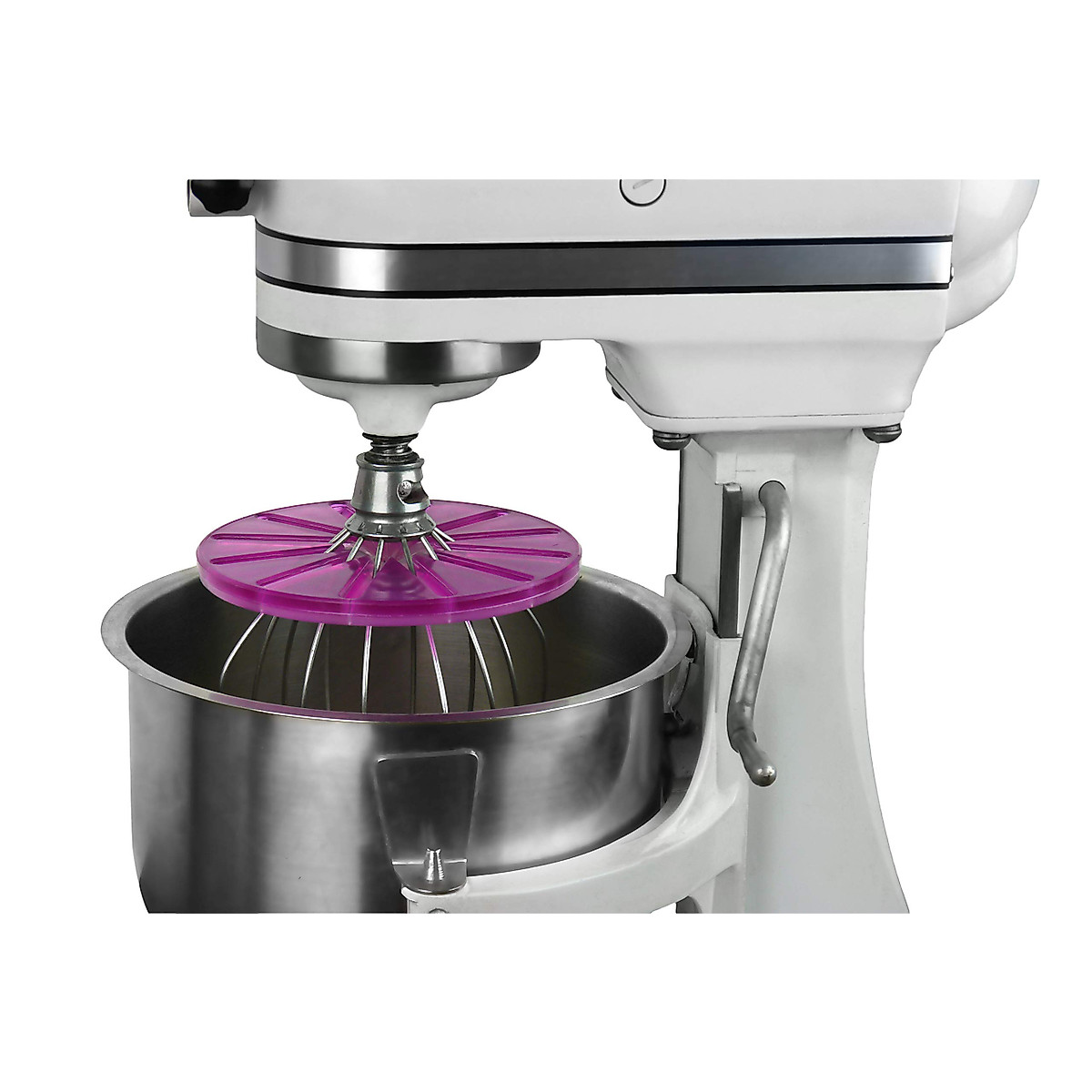 Whisk Wiper® PRO compatible with KitchenAid Bowl-Lift Stand Mixers - Mix Without The Mess - The Ultimate Stand Mixer Accessory - Only Compatible With 6-Wire Whisks (Color: Violet)