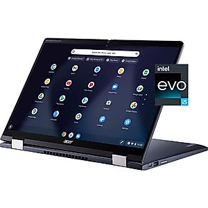 Acer 2023 Newest Chromebook Spin 714 2-in-1 Laptop, 14 Inch Touchscreen Display, 12th Gen Intel Core i5-1235U Processor, 8GB RAM, 512GB SSD, Intel Iris Xe Graphics, Bluetooth, Webcam, Chrome OS