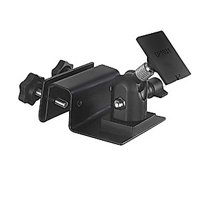 Gutter Mount for Ring Solar Panel - OkeMeeo Outdoor Mount for Arlo, Eufy, Reolink Solar Panel High for Maximum Sunlight Exposure, Black,1Pack (Not for Super Panel)