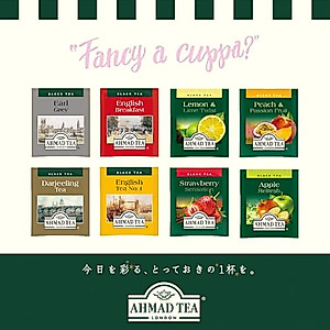 Ahmad Tea Earl Grey foil teabags, 100 Count